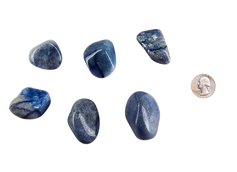 Blue Quartz Tumbled - A Grade - Large - Southwest Crystals